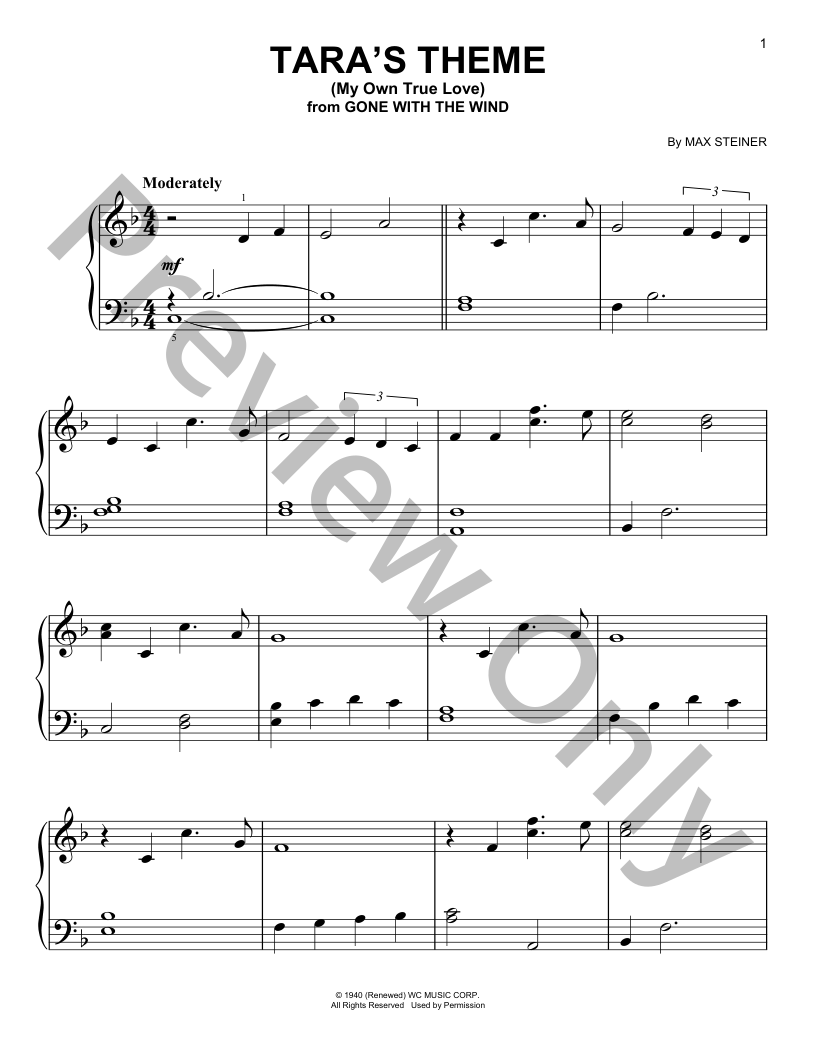 Tara's Theme (My Own True Love) | J.W. Pepper