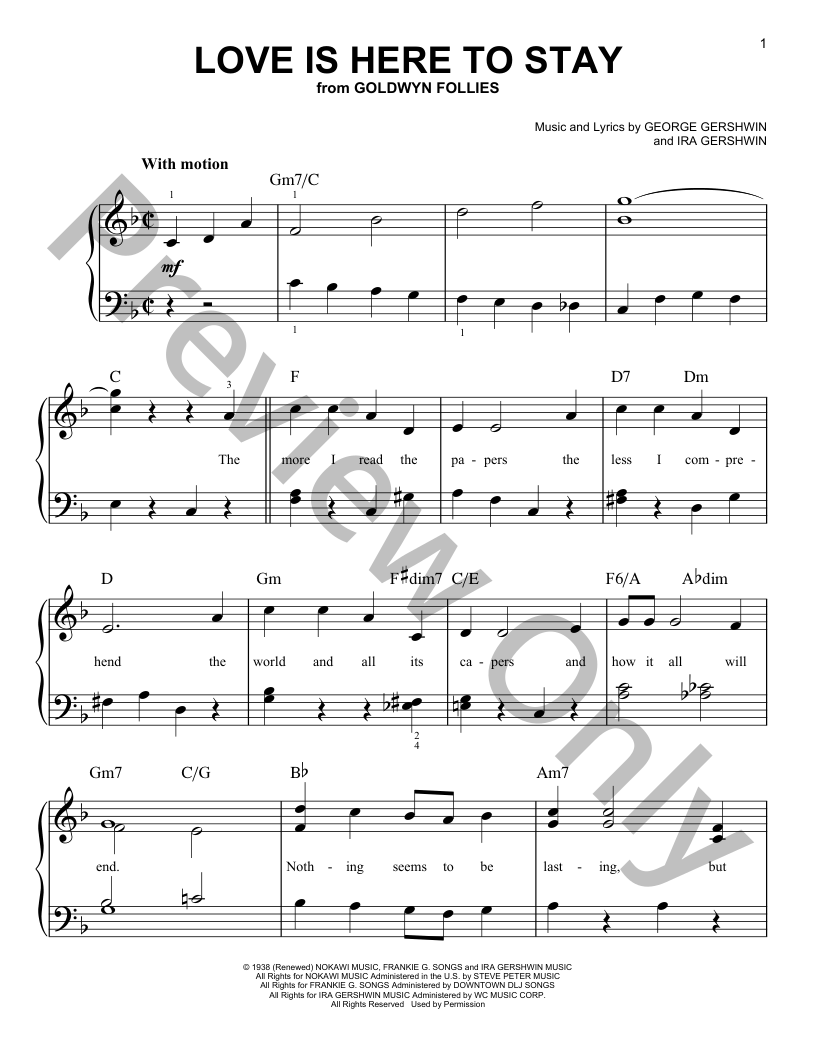 Love Is Here To Stay | J.W. Pepper