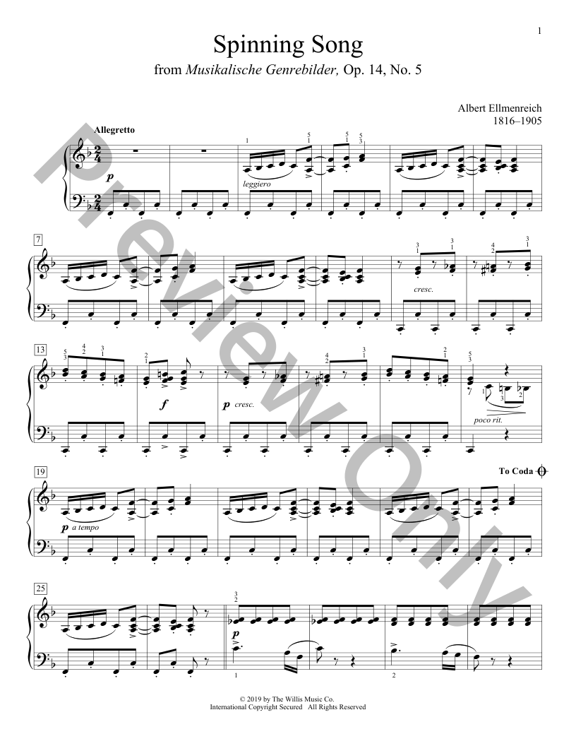 Spinning Song | J.W. Pepper