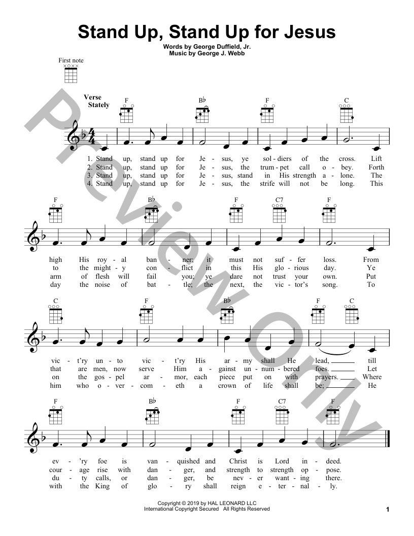 Stand Up, Stand Up For Jesus | J.W. Pepper