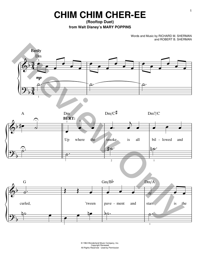 Chim Chim Cher ee | J.W. Pepper