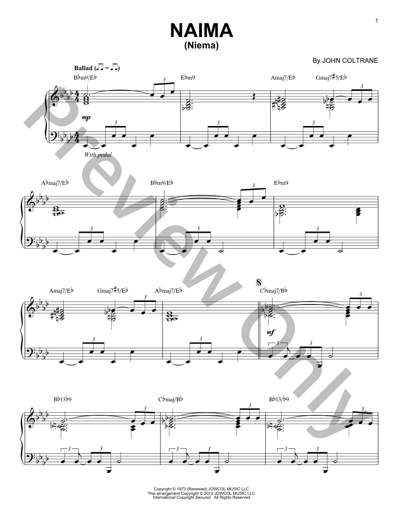 Naima (Niema) | J.W. Pepper