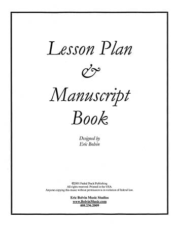 Lesson Plan & Manuscript Book Sheet Music | J.W. Pepper