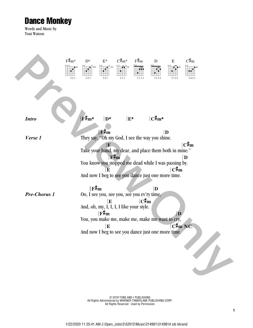 Dance Monkey | J.W. Pepper