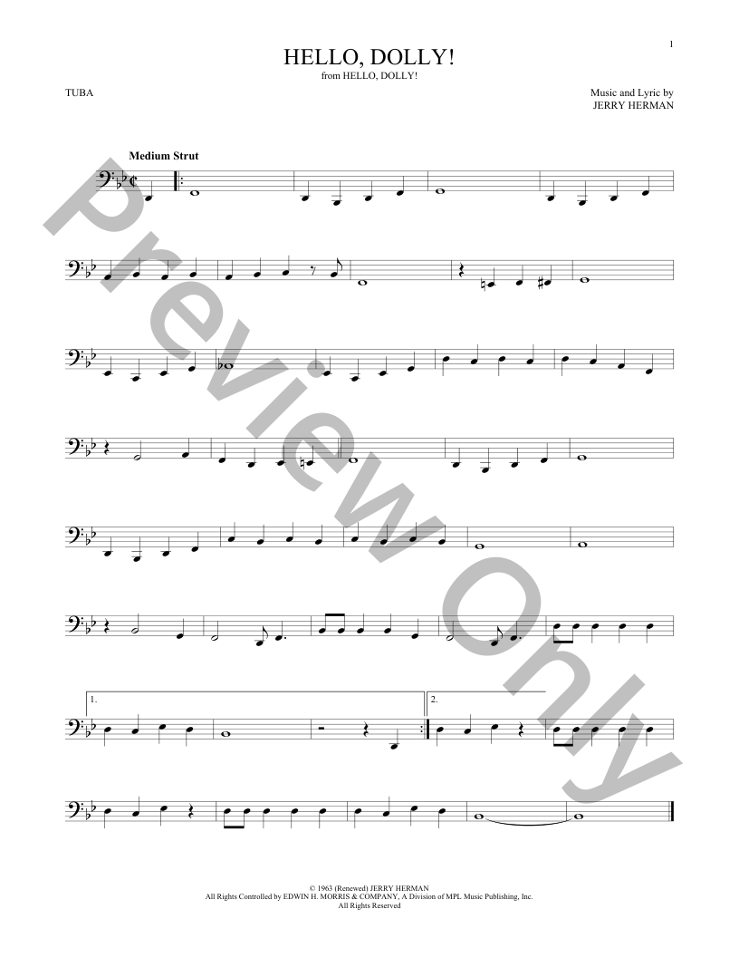 Hello, Dolly! Sheet Music | J.W. Pepper