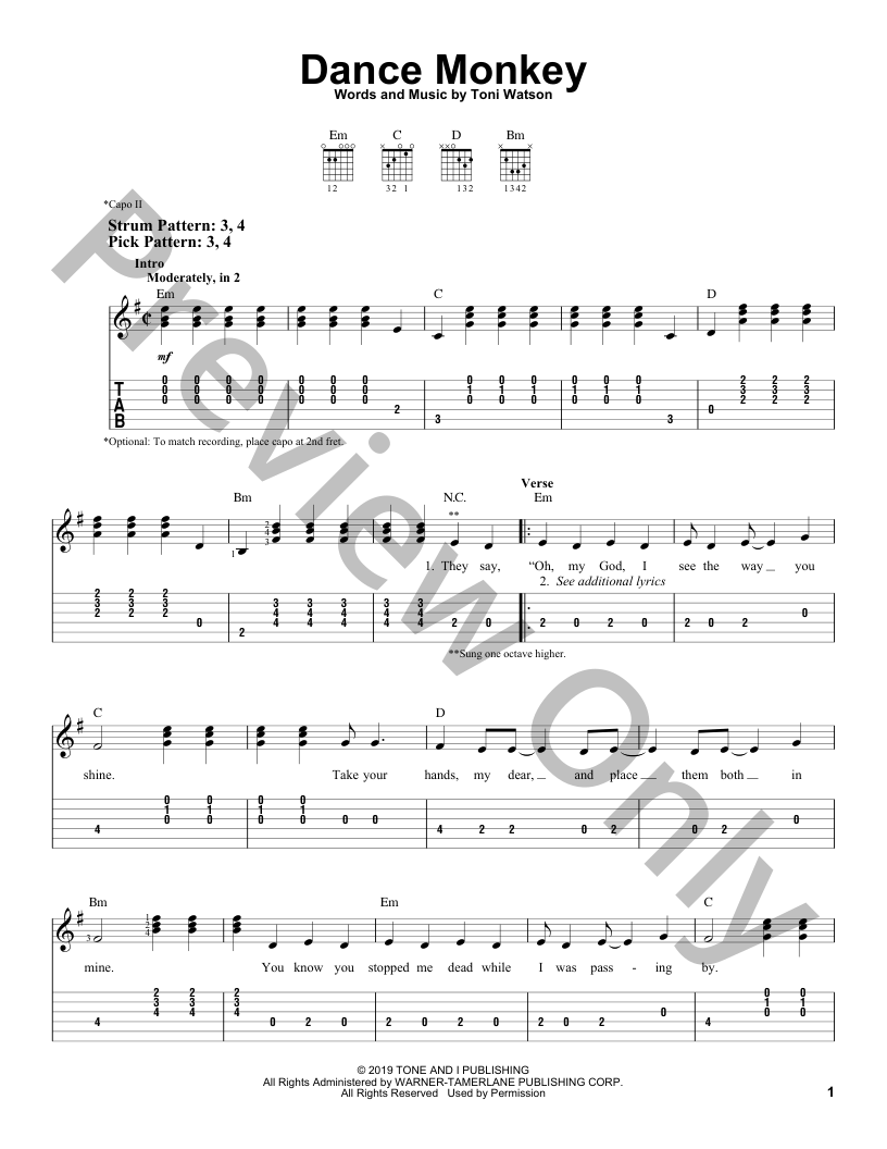 Dance Monkey | J.W. Pepper