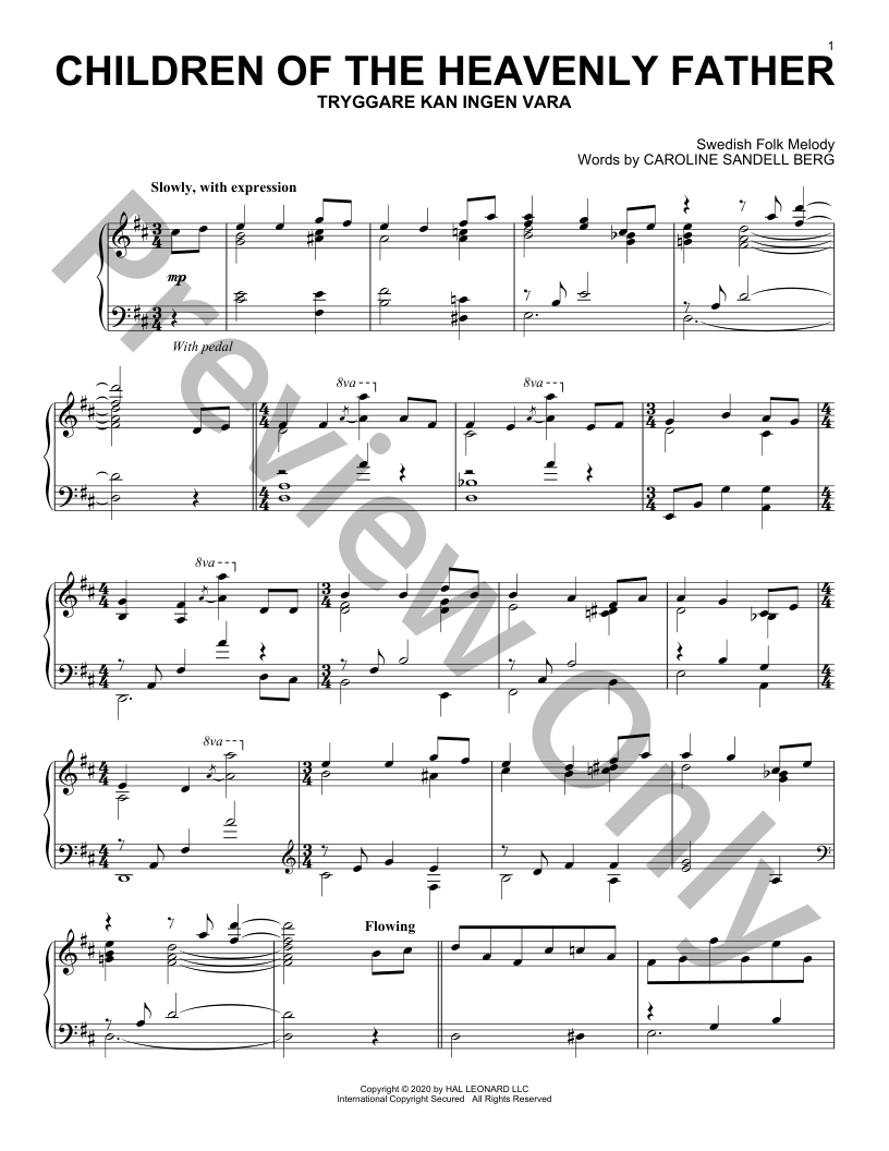 Children Of The Heavenly Father | J.W. Pepper