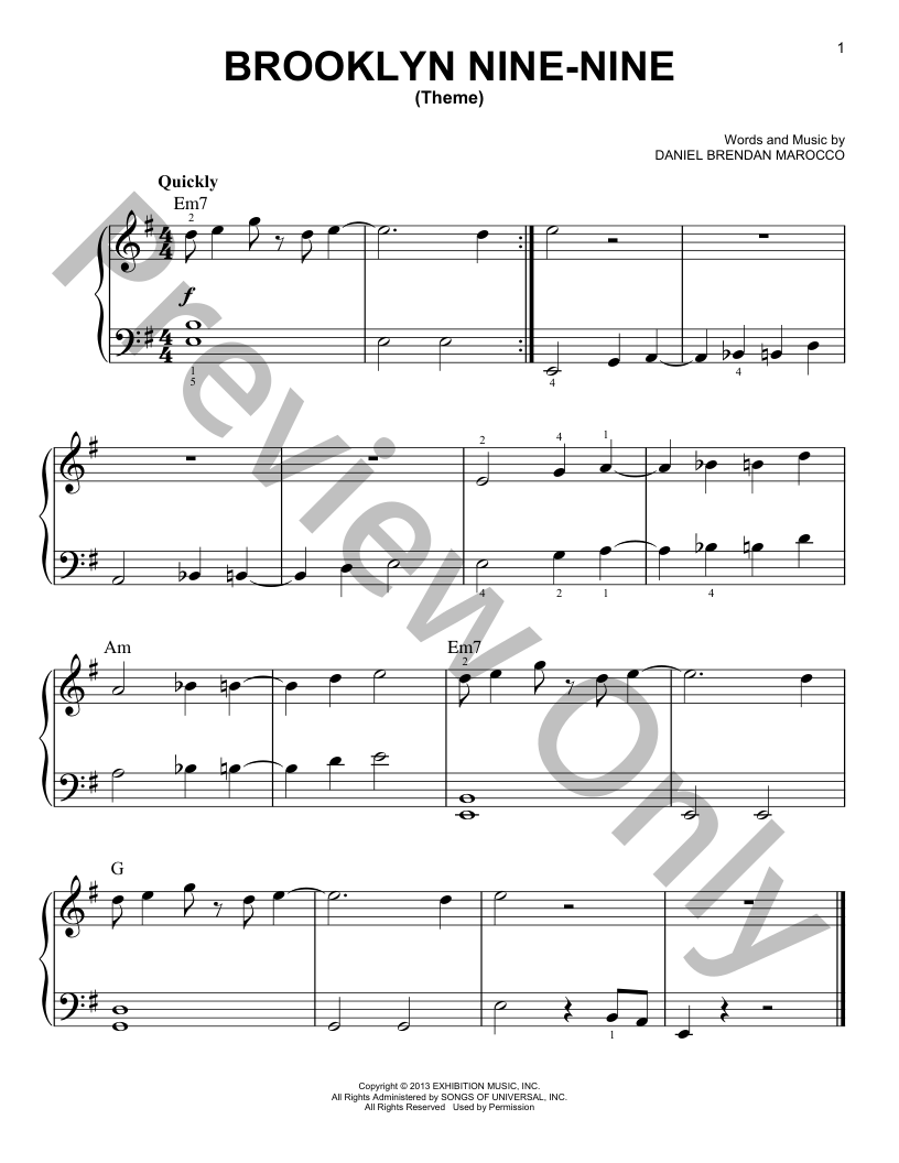 Brooklyn Nine Nine (Theme) | J.W. Pepper