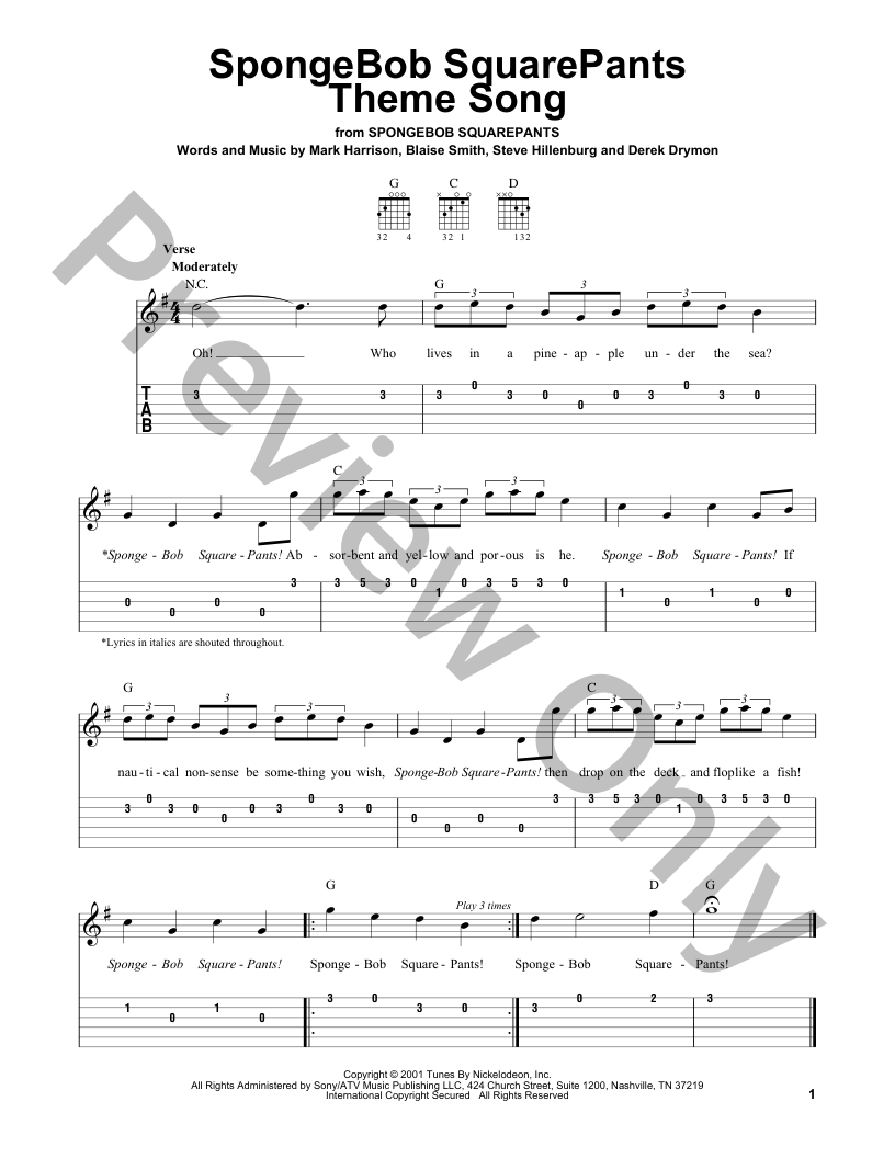 SpongeBob SquarePants Theme Song | J.W. Pepper