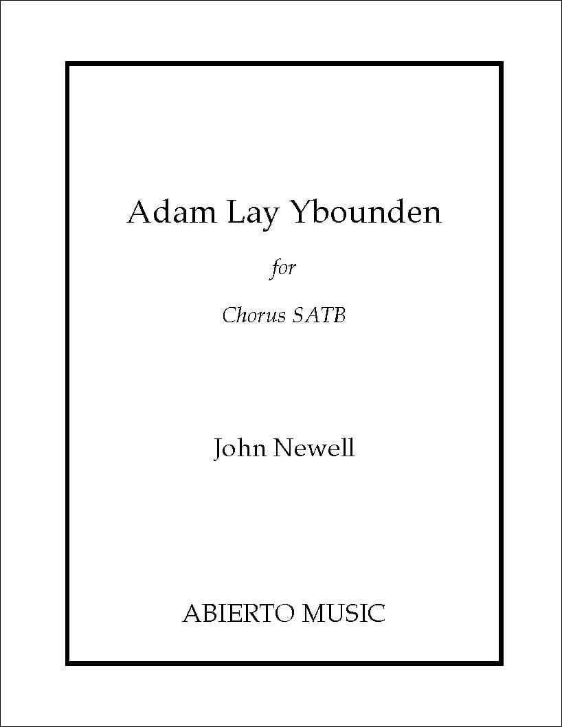 Adam Lay Ybounden Choral Sheet Music | J.W. Pepper