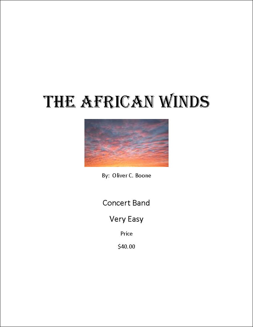 The African Winds Concert Band Sheet Music | J.W. Pepper