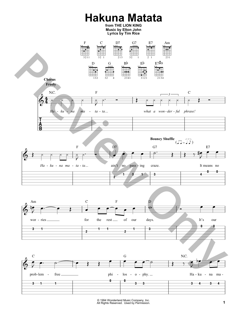 Hakuna Matata | J.W. Pepper