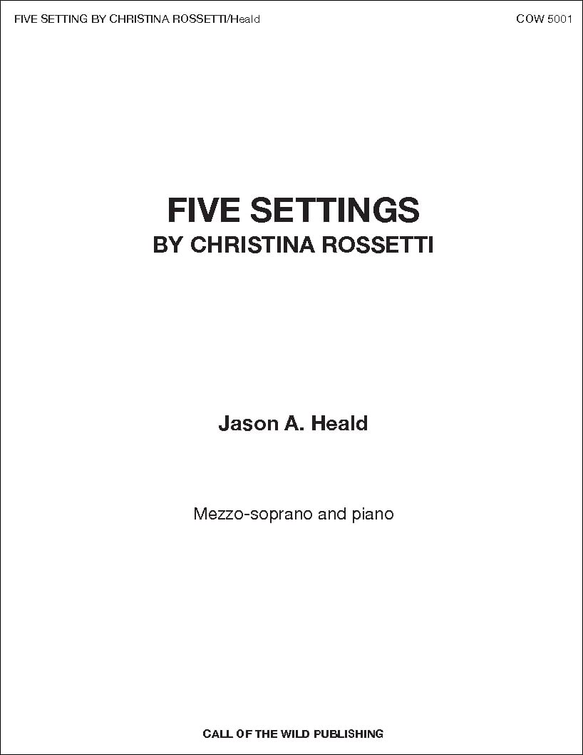 Five Settings by Christina Rossetti | J.W. Pepper
