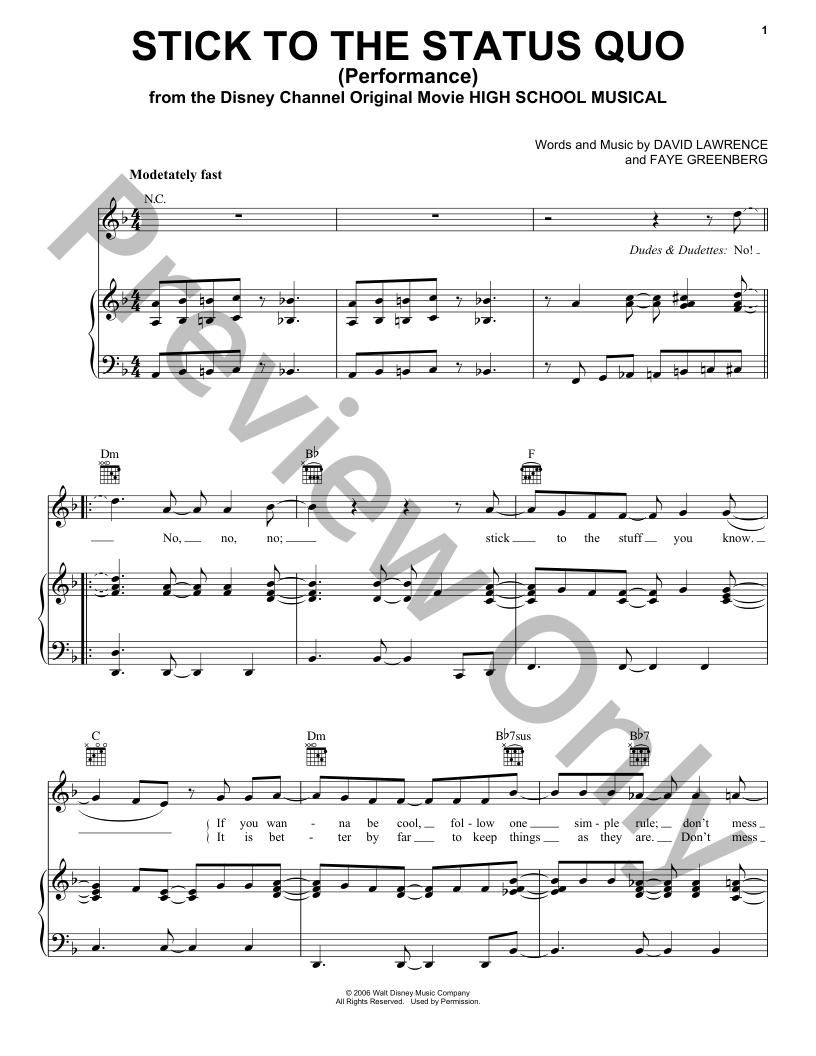 Stick To The Status Quo | J.W. Pepper