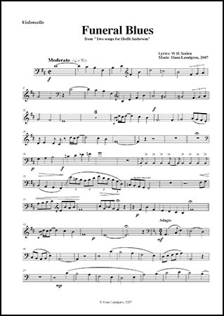 Funeral Blues Choral Sheet Music | J.W. Pepper