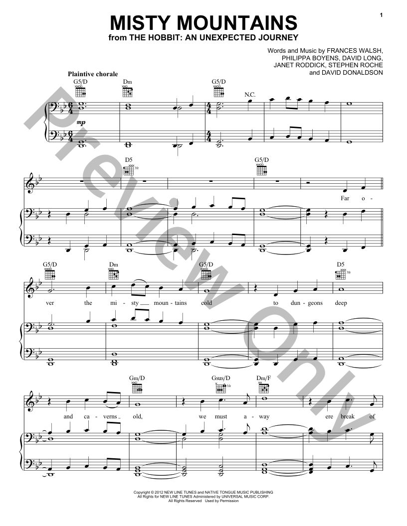 Misty Mountains | J.W. Pepper