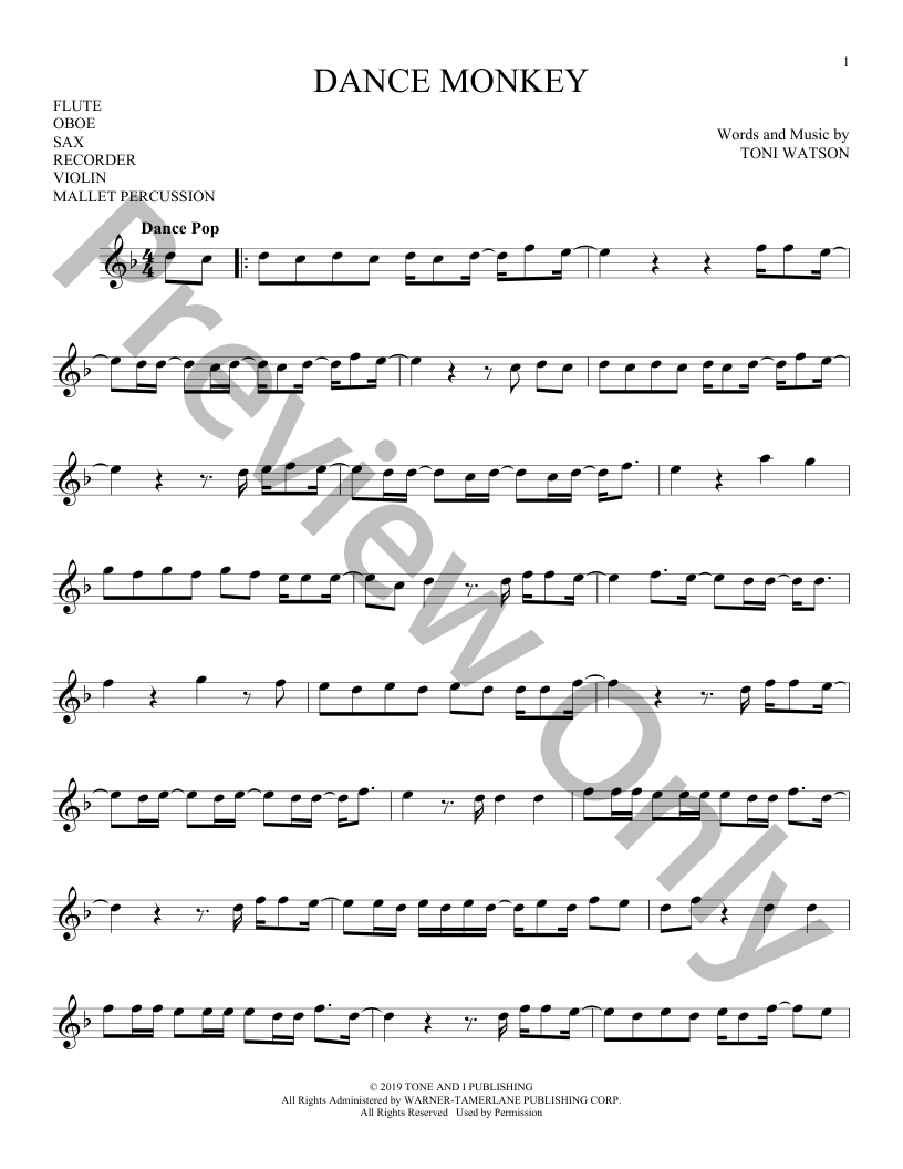 Dance Monkey | J.W. Pepper