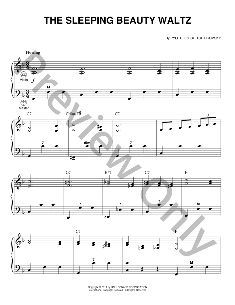 The Sleeping Beauty Waltz Sheet Music | J.W. Pepper