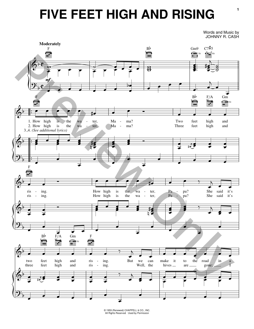 Five Feet High And Rising | J.W. Pepper