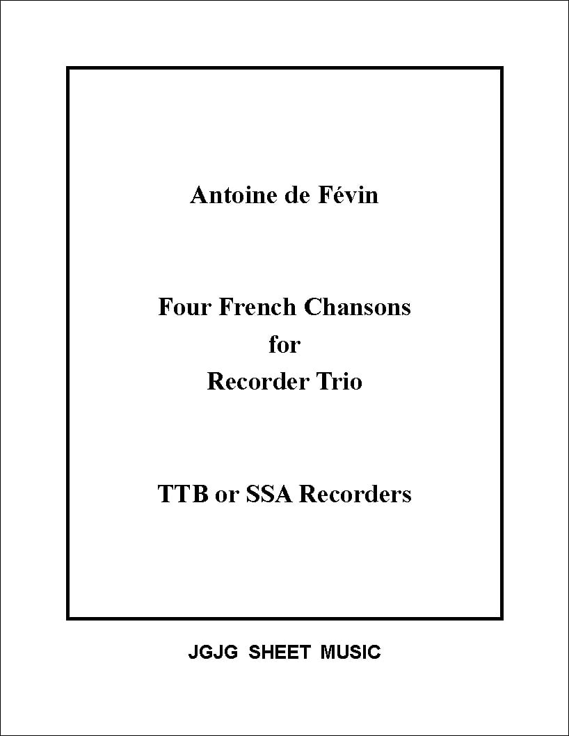Four French Chansons | J.W. Pepper