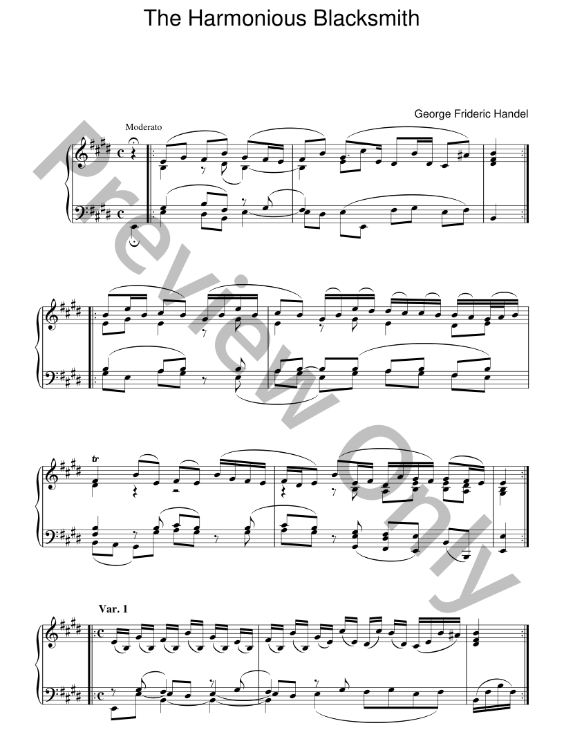 The Harmonious Blacksmith | J.W. Pepper