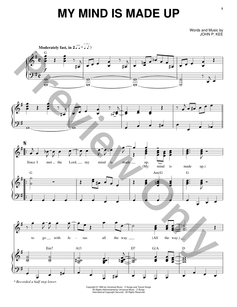 Made Up Mind | J.W. Pepper