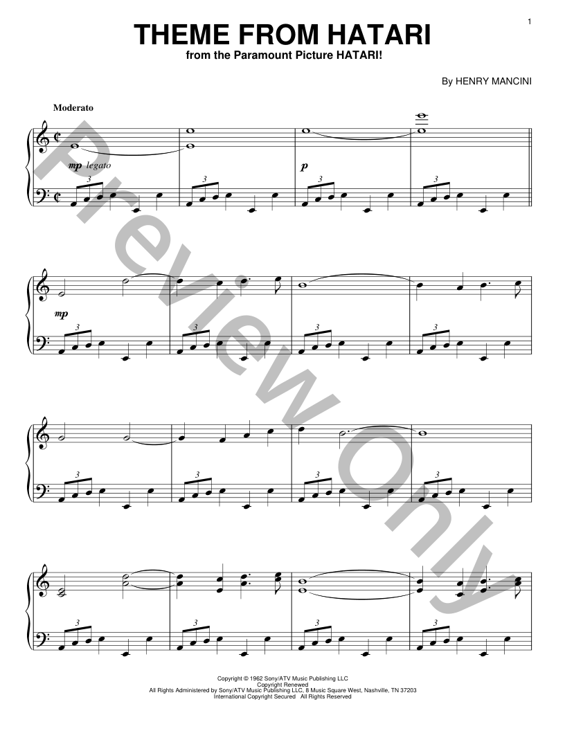 Theme From Hatari | J.W. Pepper