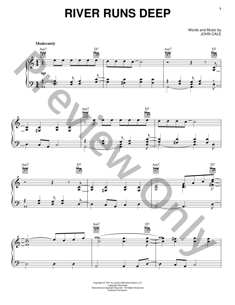River Runs Deep P/V/G Sheet Music | J.W. Pepper