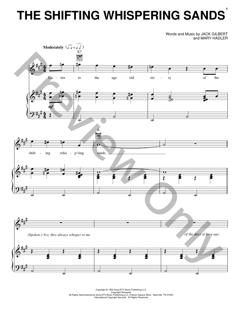 The Shifting Whispering Sands | J.W. Pepper