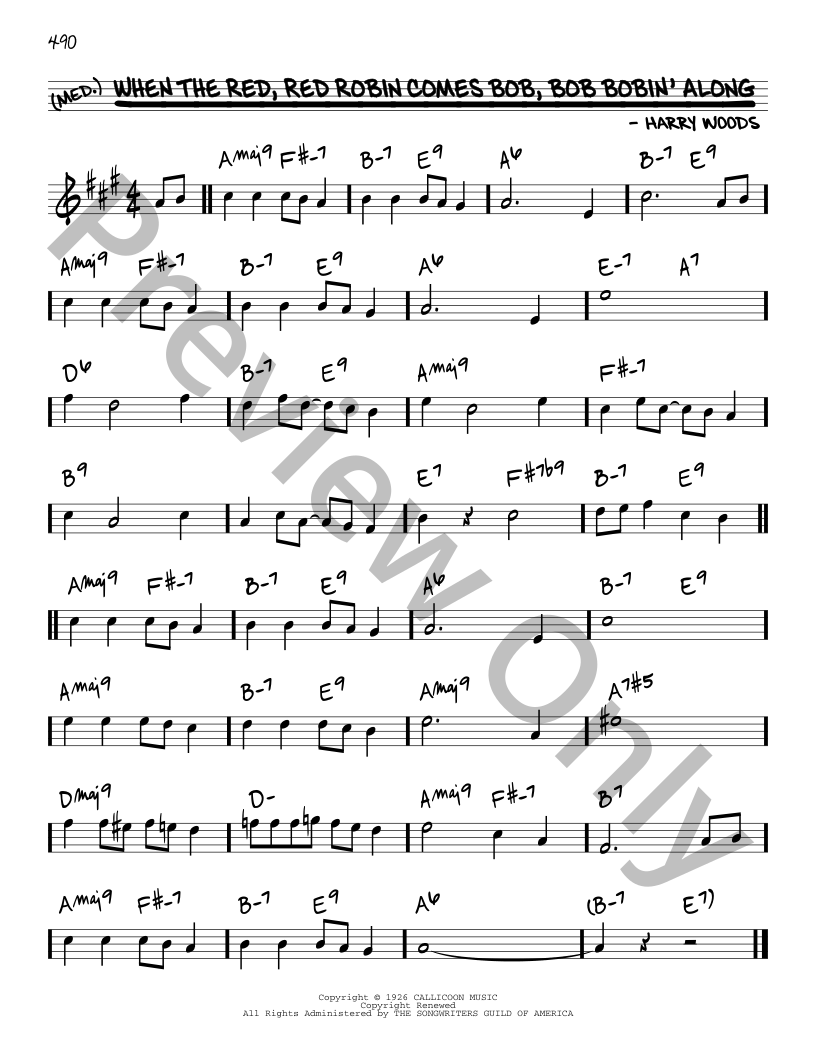 When The Red, Red Robin Comes Bob, Bob Bobbin' Along | J.W. Pepper