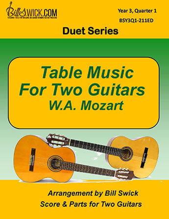 Bill Swick's Year 3, Quarter 1 - Ensembles for Two Guitars Guitar ...