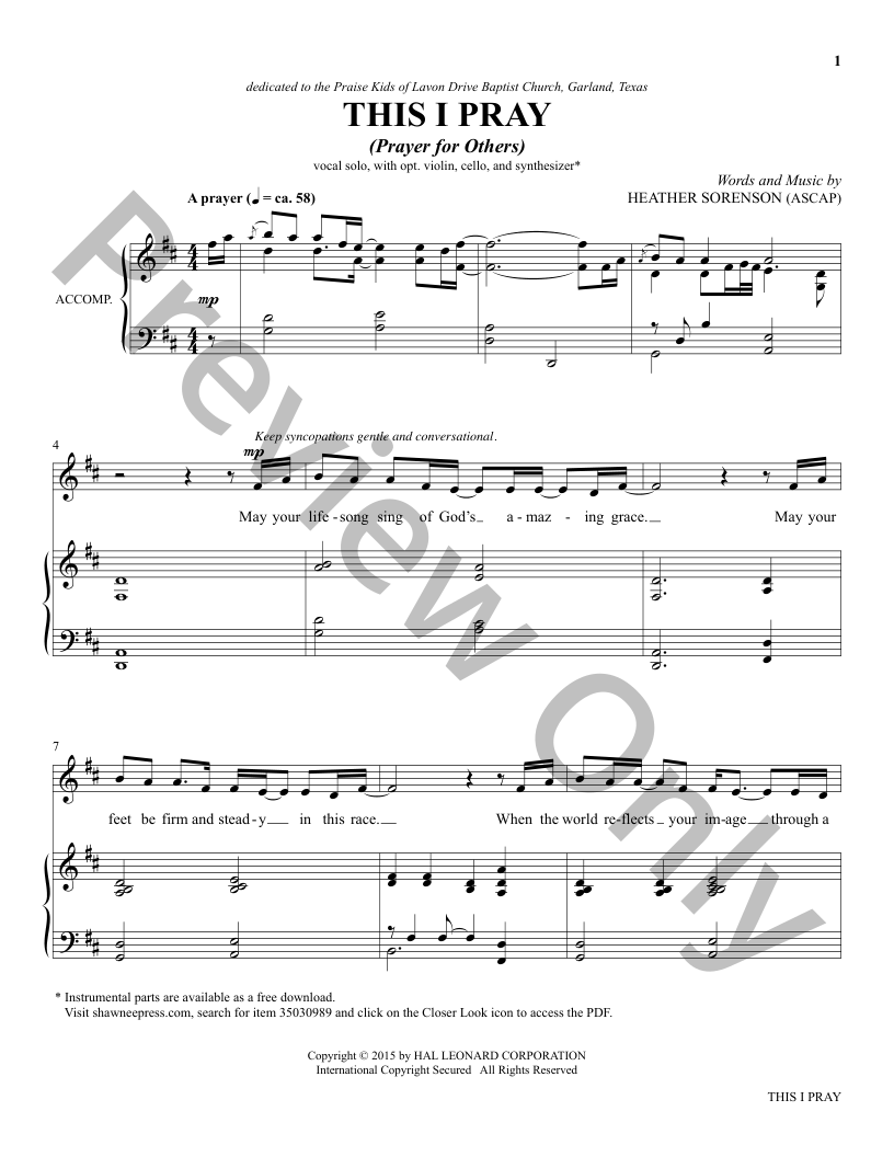 The Prayer Project (Collection) | J.W. Pepper