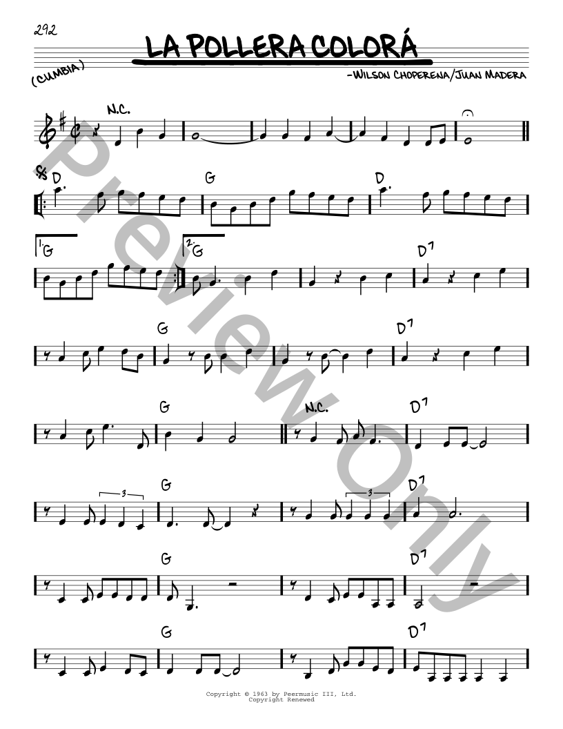 La Pollera Colora | J.W. Pepper