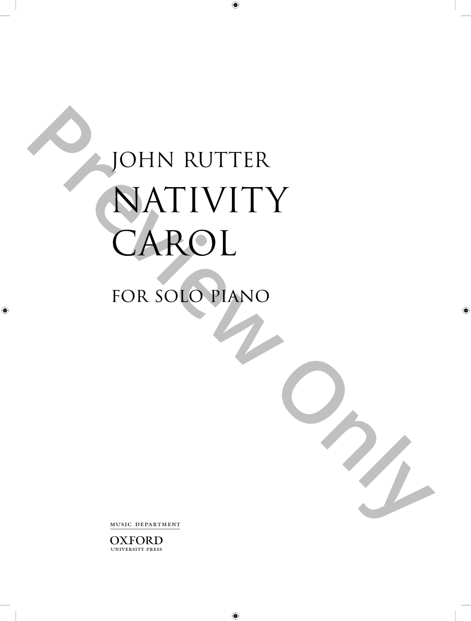 Nativity Carol | J.W. Pepper