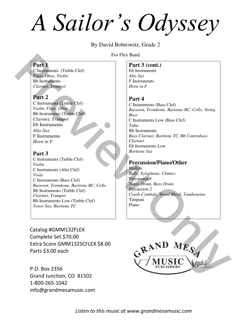 A Sailor's Odyssey | J.W. Pepper