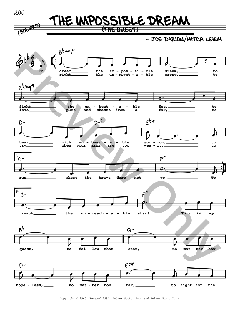 The Impossible Dream (The Quest) | J.W. Pepper