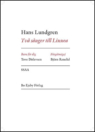 Tva sanger till Linnea Choral Sheet Music | J.W. Pepper