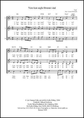 Vem kan segla forutan vind Choral Sheet Music | J.W. Pepper