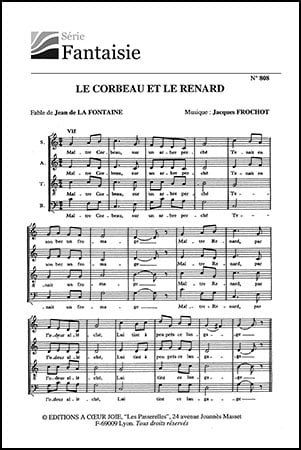 Le Corbeau et le Renard Choral Sheet Music | J.W. Pepper
