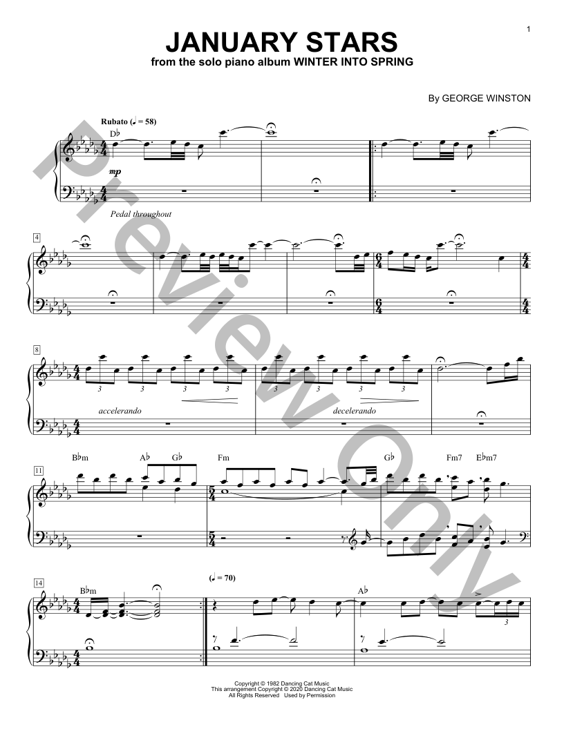 January Stars | J.W. Pepper