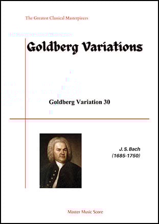 Goldberg Variation 30 Piano Sheet Music | J.W. Pepper