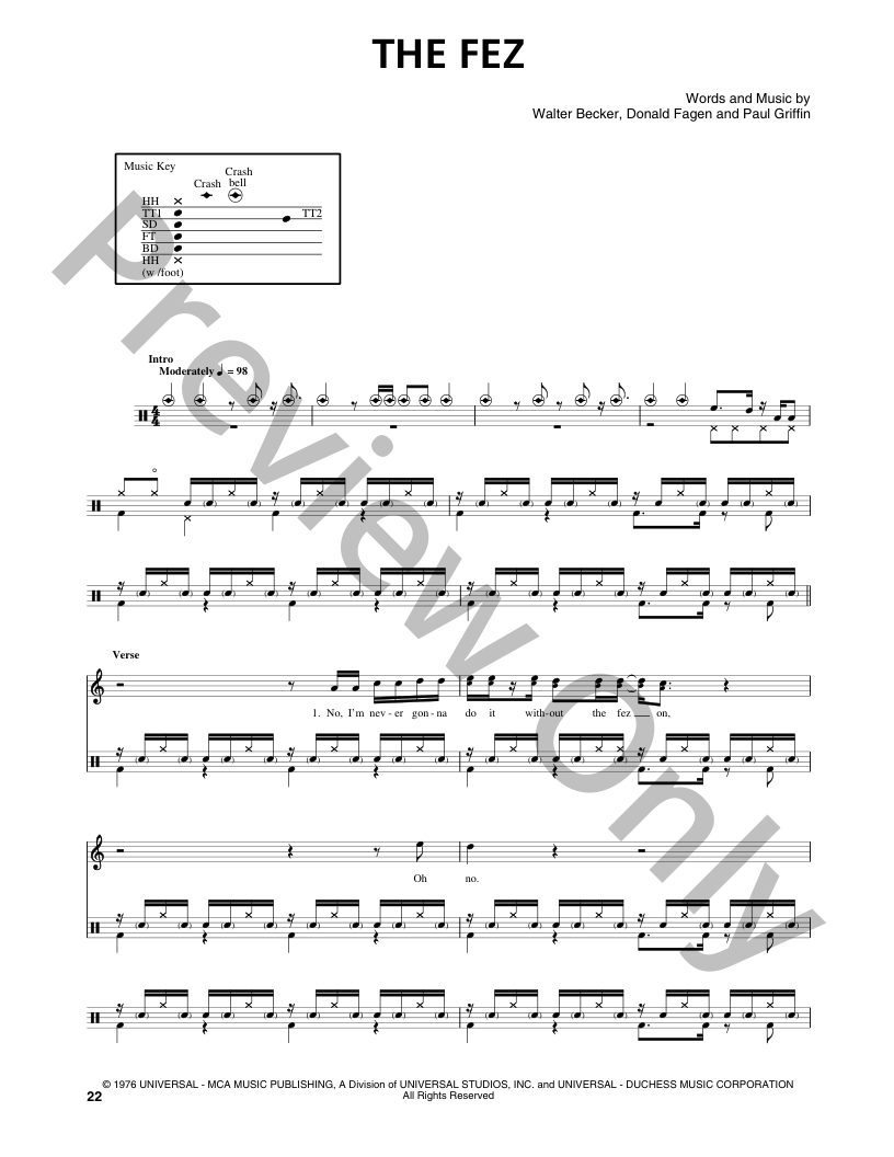 The Fez Drum Set Solo EPRINT | J.W. Pepper