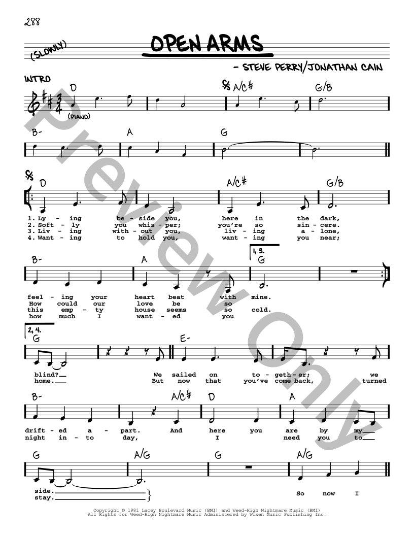 Open Arms | J.W. Pepper