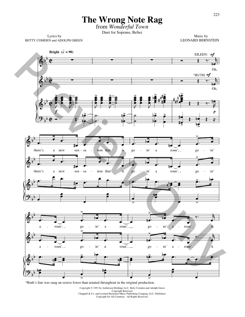 The Wrong Note Rag (Vocal Duet) | J.W. Pepper