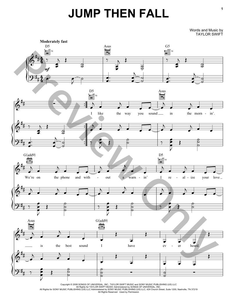 Jump Then Fall (Taylor's Version) | J.W. Pepper