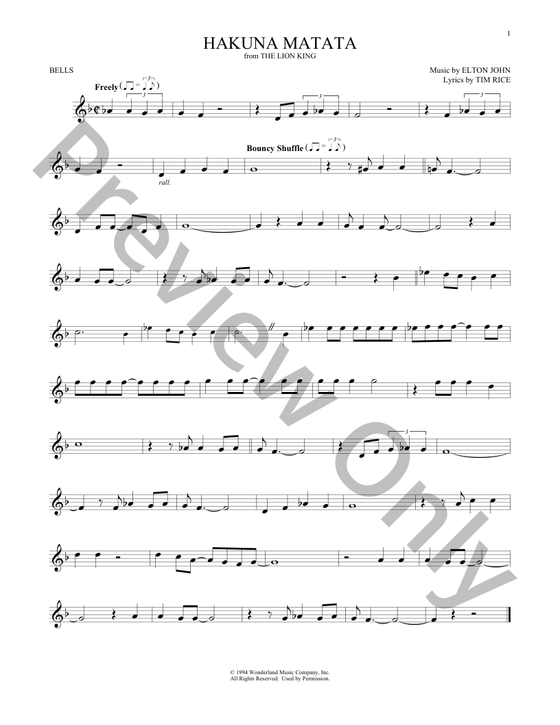 Hakuna Matata | J.W. Pepper