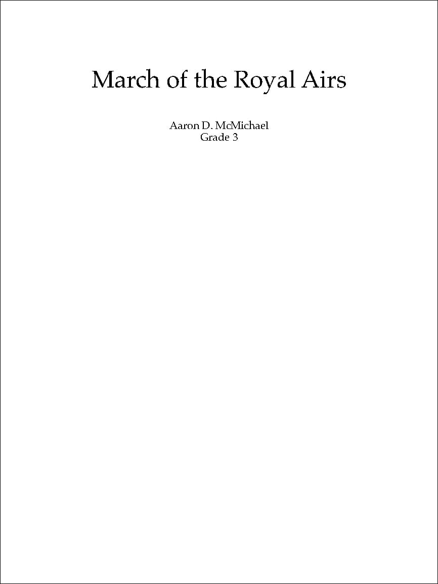 March of the Royal Airs | J.W. Pepper