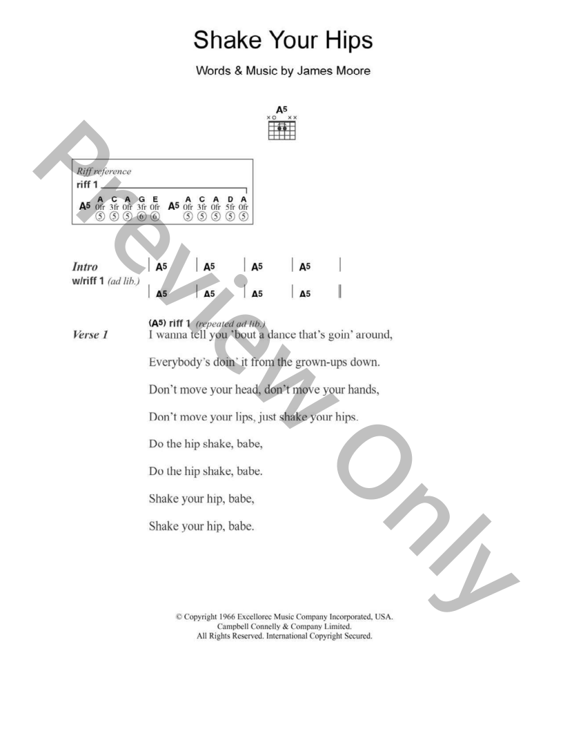 Shake Your Hips | J.W. Pepper