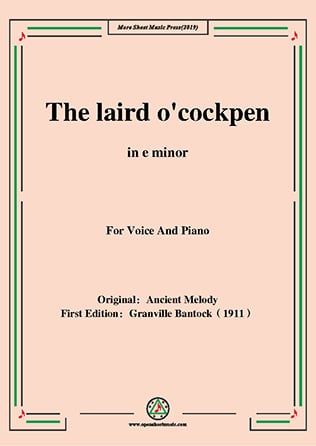 The laird ocockpen, in e minor | J.W. Pepper