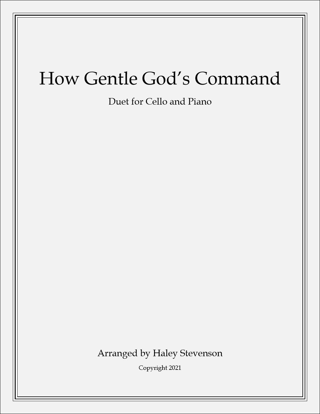 How Gentle God's Command | J.W. Pepper